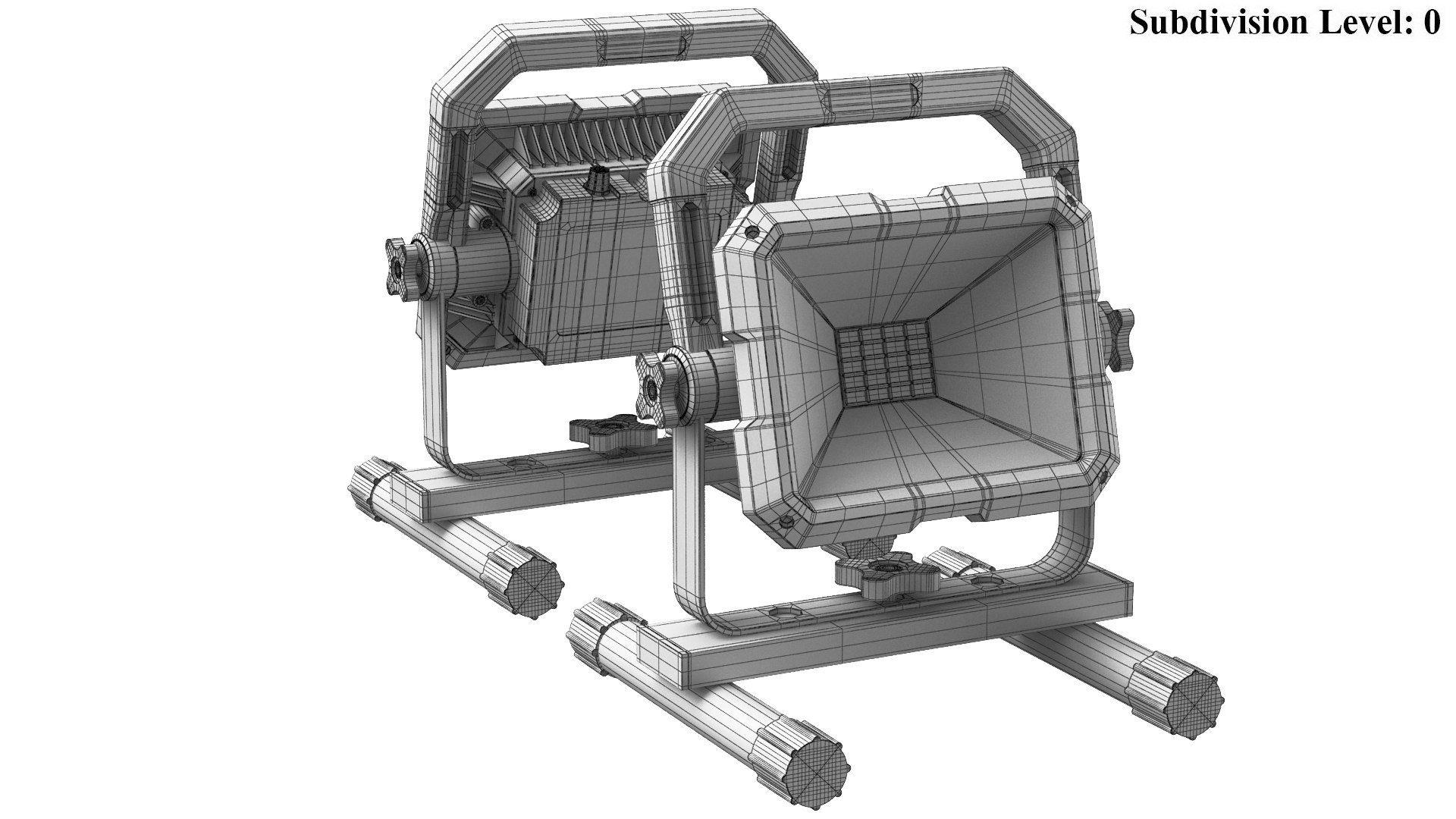 Detailed Construction Mobile Light 3D Model - TurboSquid 2110077