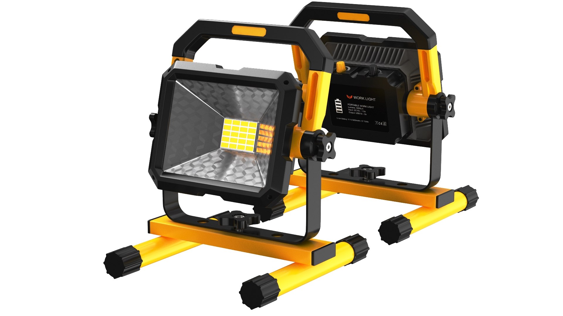 Detailed Construction Mobile Light 3D Model - TurboSquid 2110077