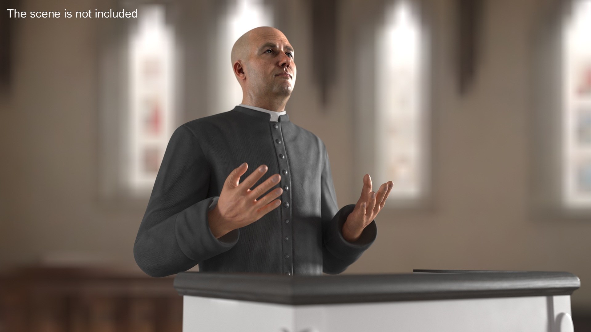 3D Catholic Priest Rigged For Blender - TurboSquid 2459728