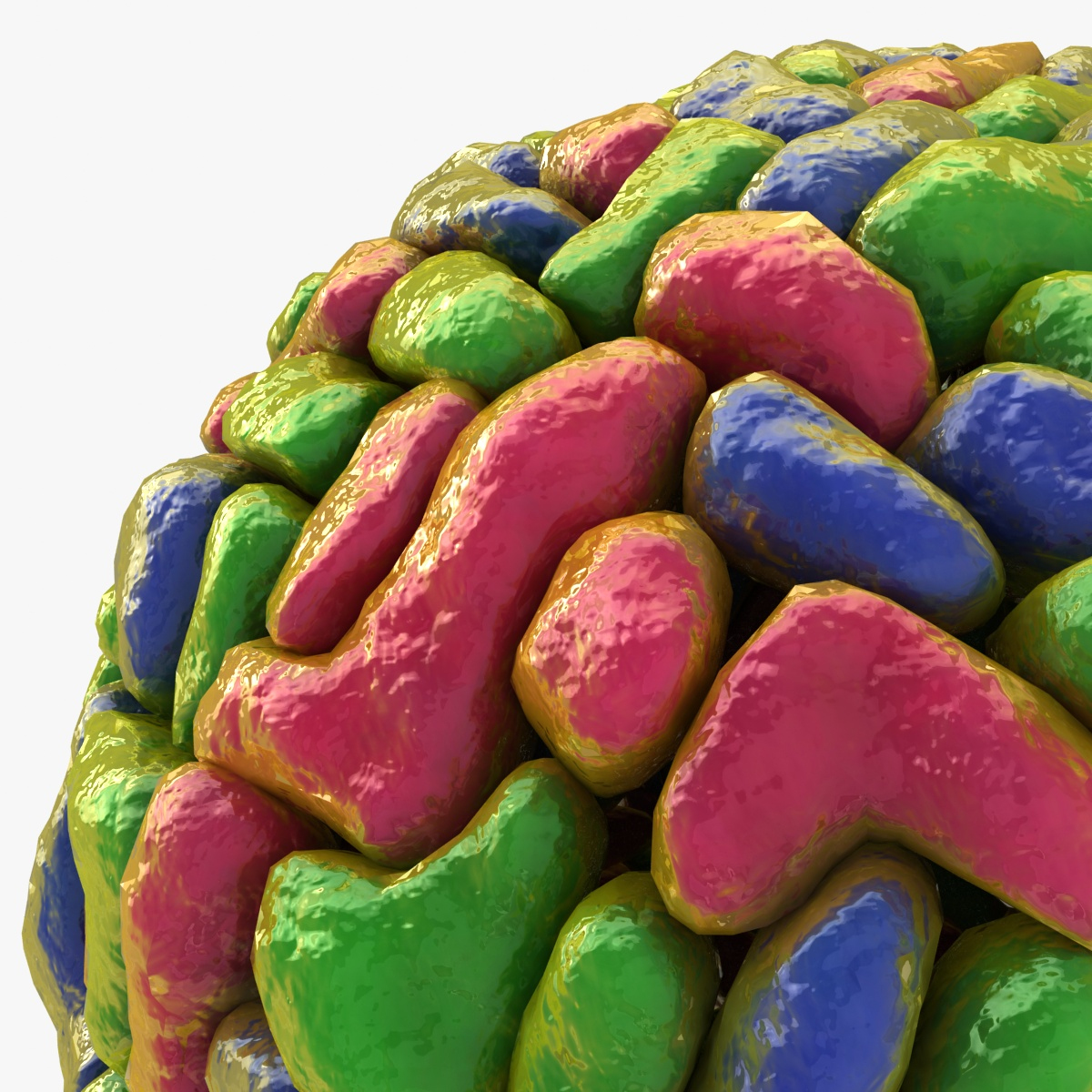 virus 04 colorful 3d model