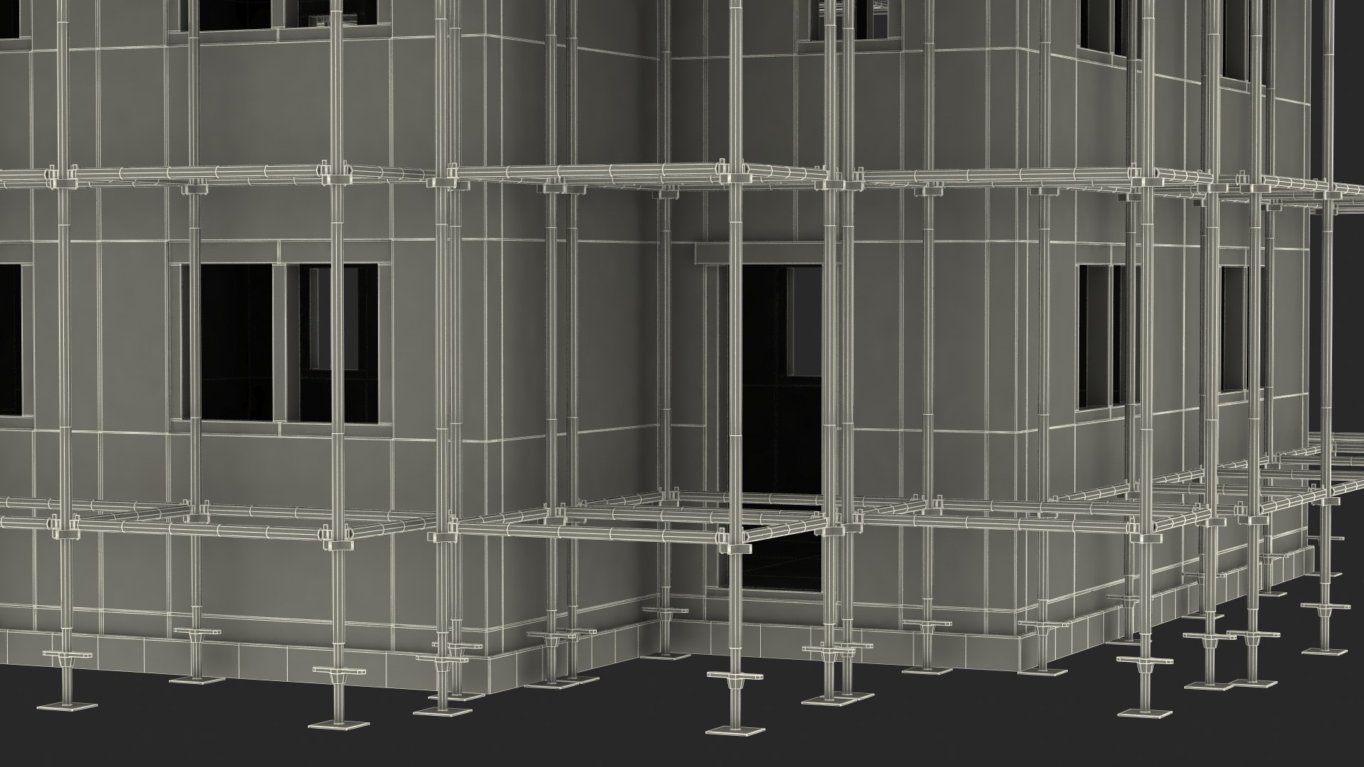 Residential House Under Construction 3D Model - TurboSquid 2263544