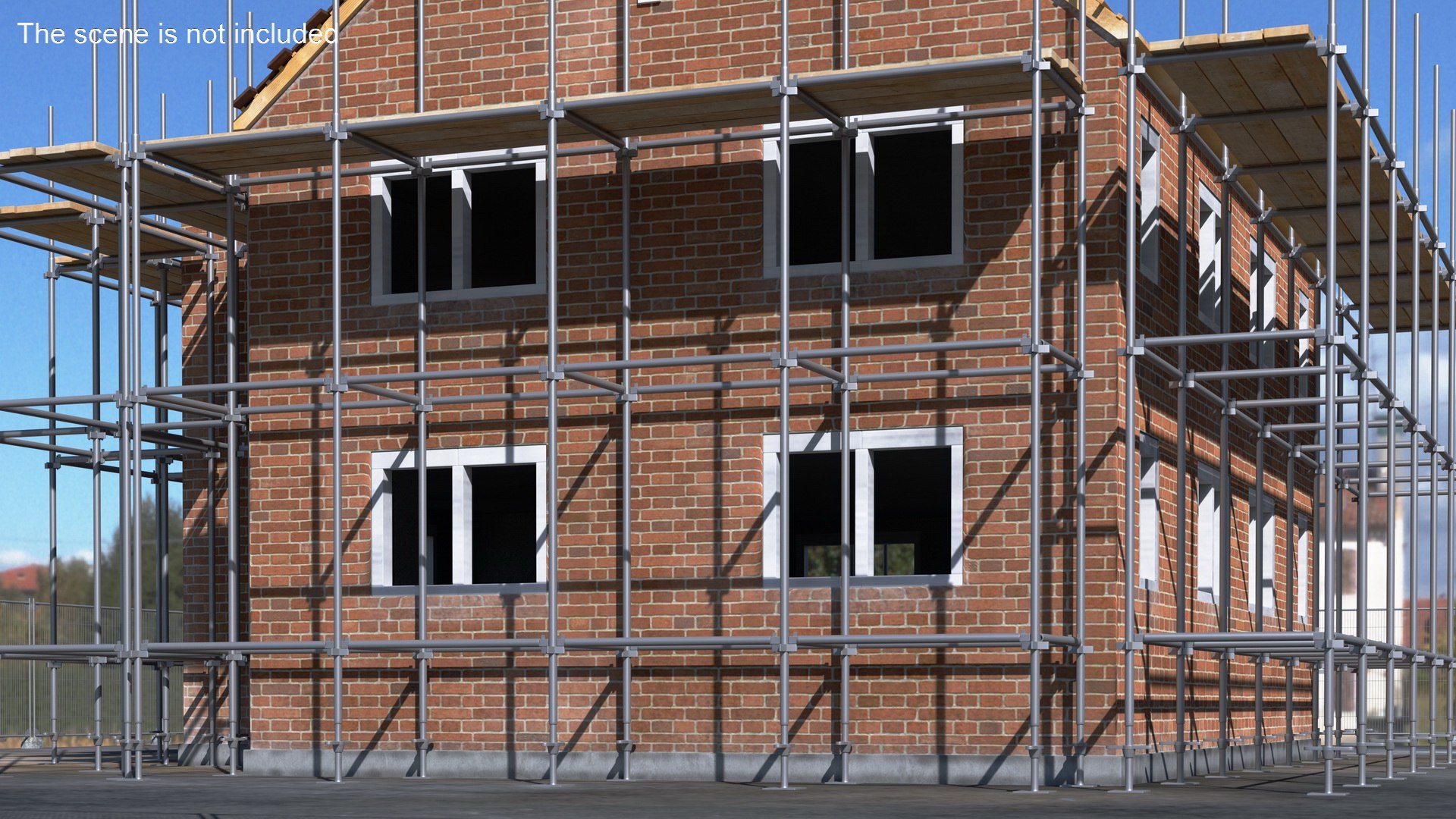 Residential House Under Construction 3D Model - TurboSquid 2263544