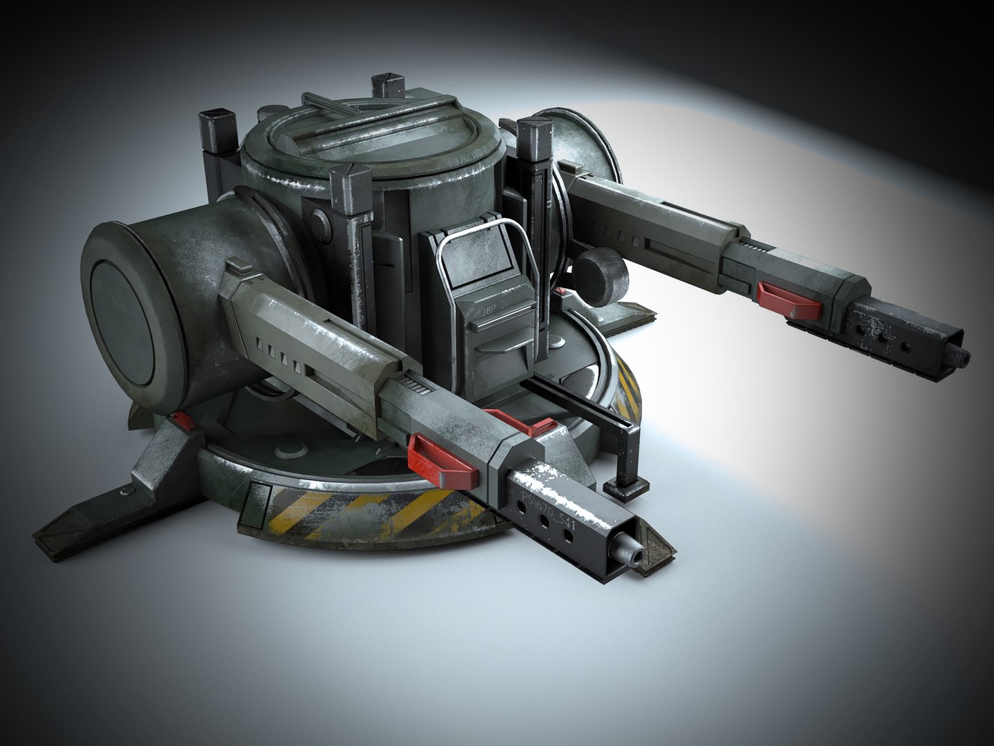 Turret Weapon 3D - TurboSquid 1469672
