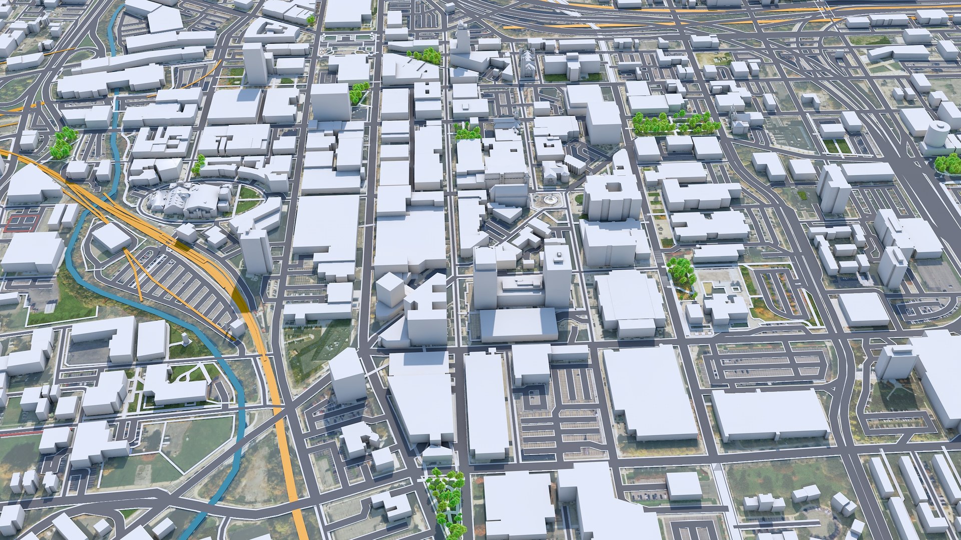 Syracuse Downtown New York USA 3D Model - TurboSquid 1989950