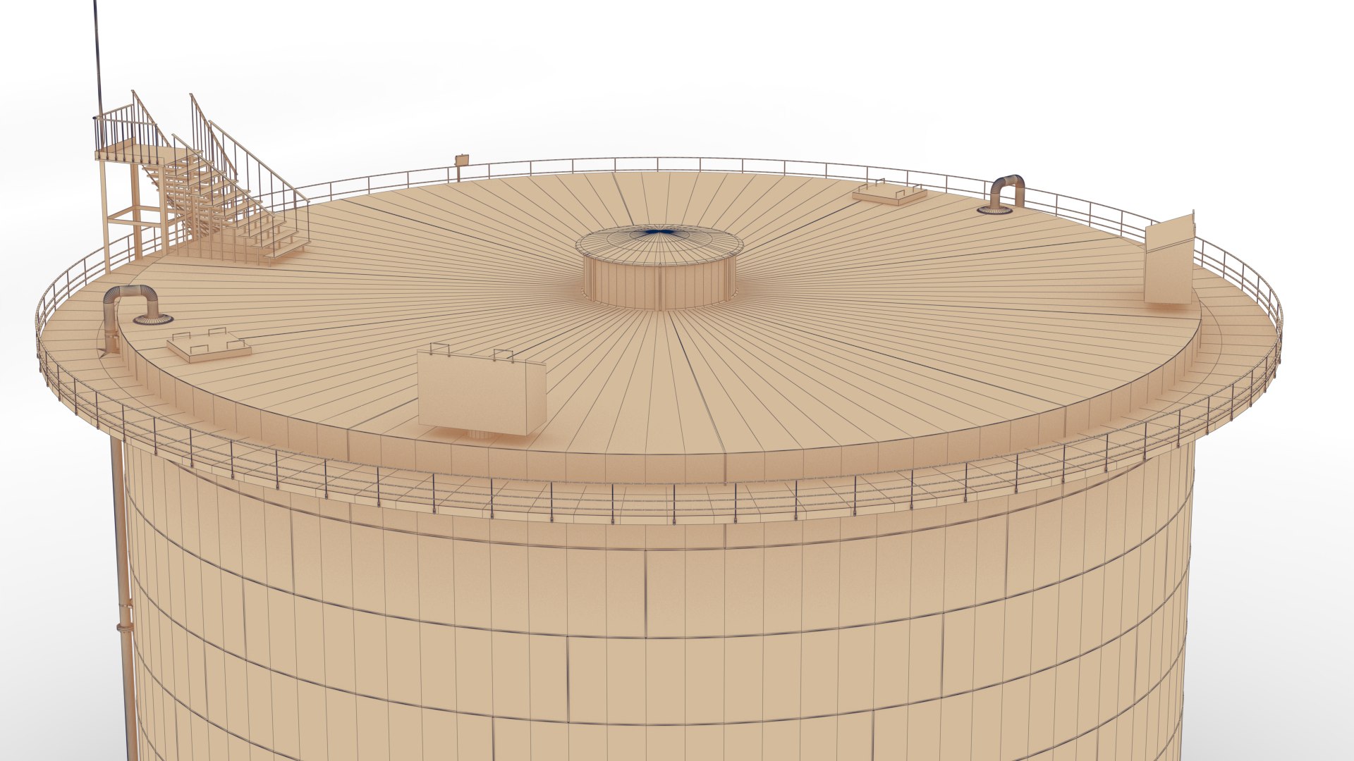 3D Oil Tank Refinery - TurboSquid 2164708