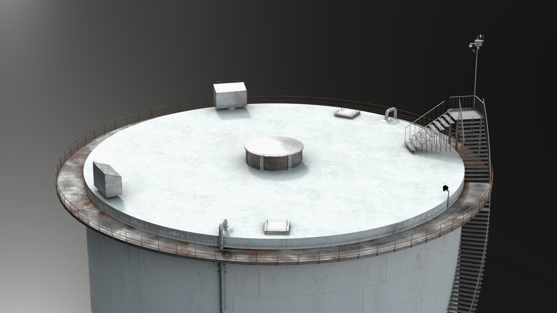 3D Oil Tank Refinery - TurboSquid 2164708