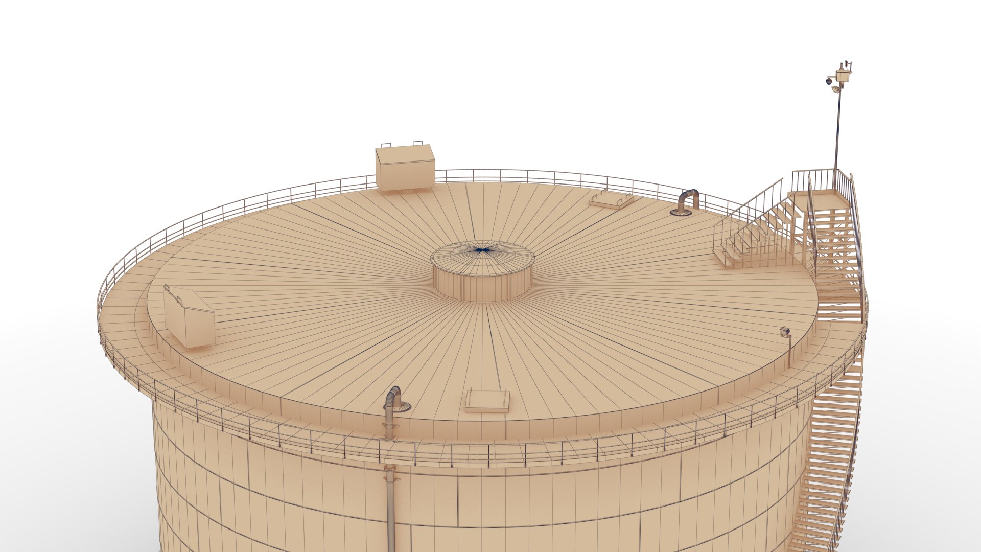 3D Oil Tank Refinery - TurboSquid 2164708