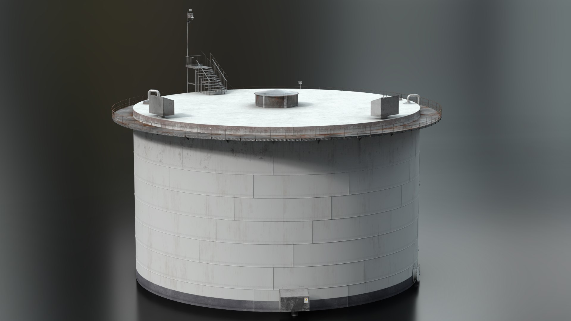 3D Oil Tank Refinery - TurboSquid 2164708