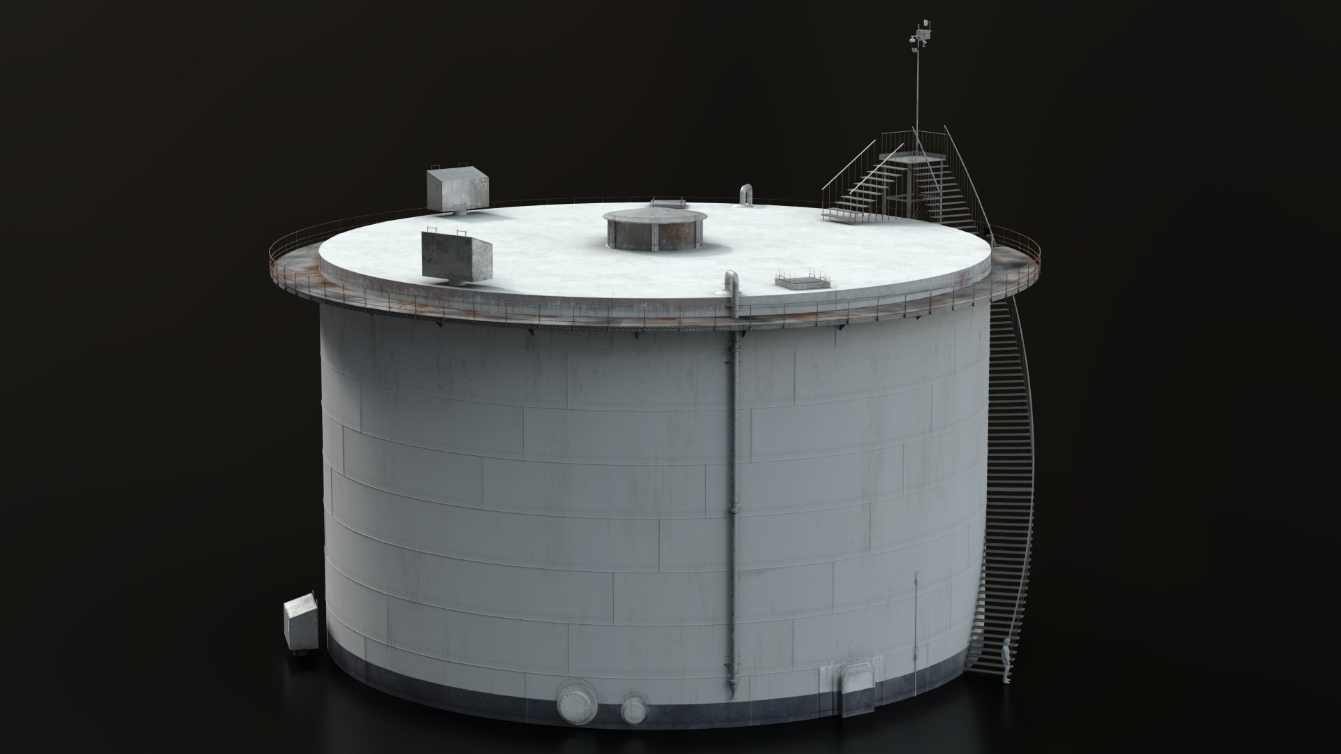 3D Oil Tank Refinery - TurboSquid 2164708