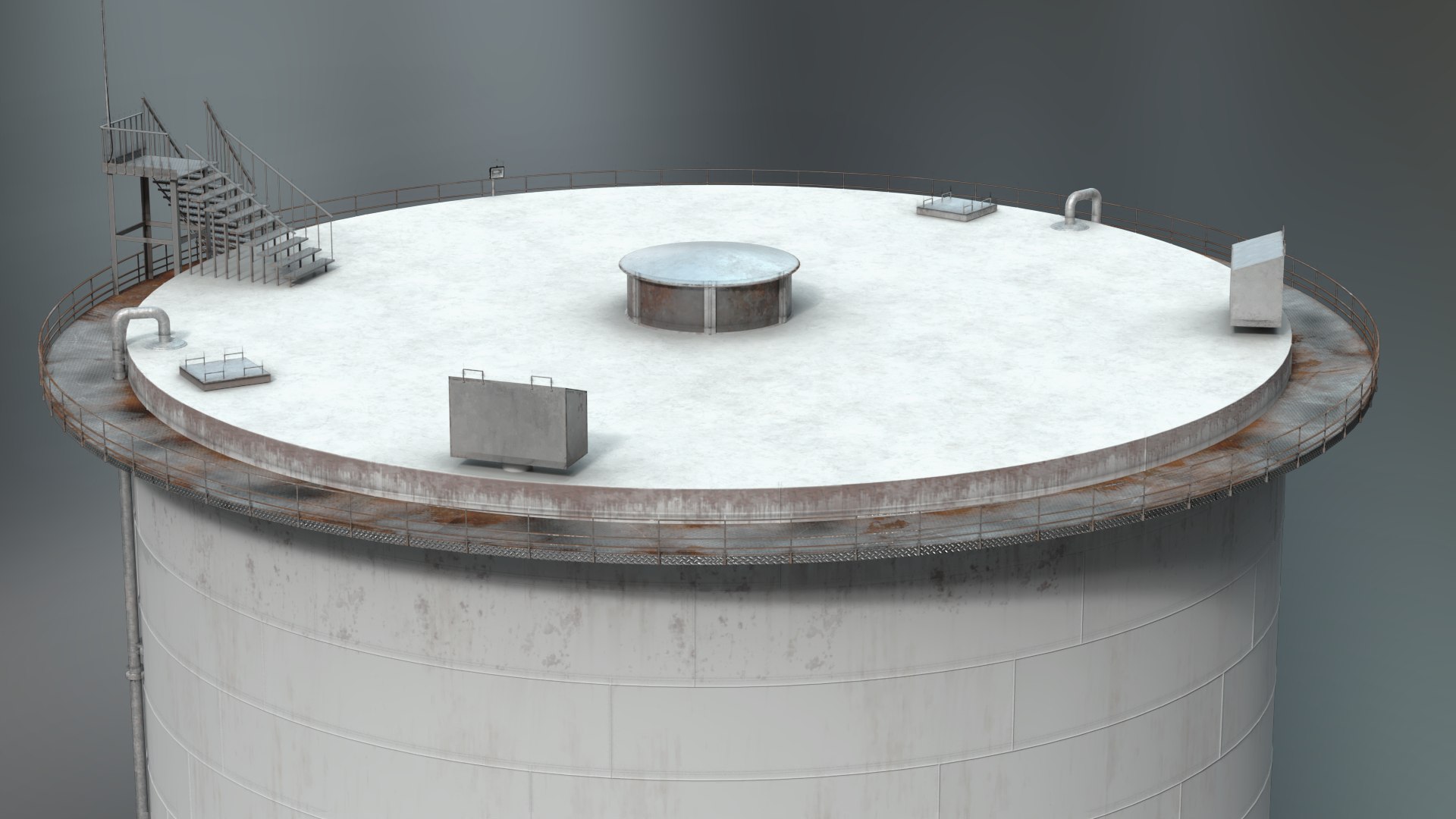 3D Oil Tank Refinery - TurboSquid 2164708