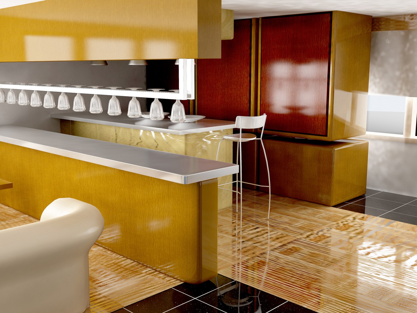 Interior Scene 3d Model