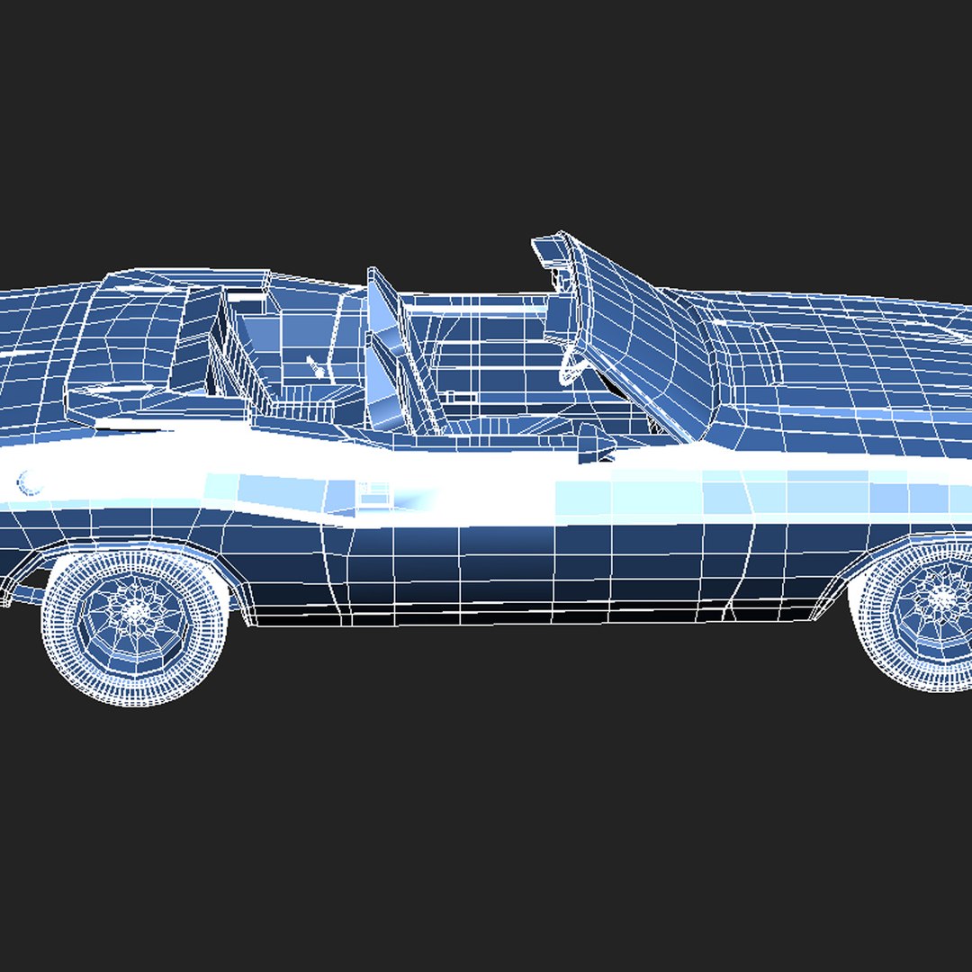 Dodge Challenger Convertible 3d Model