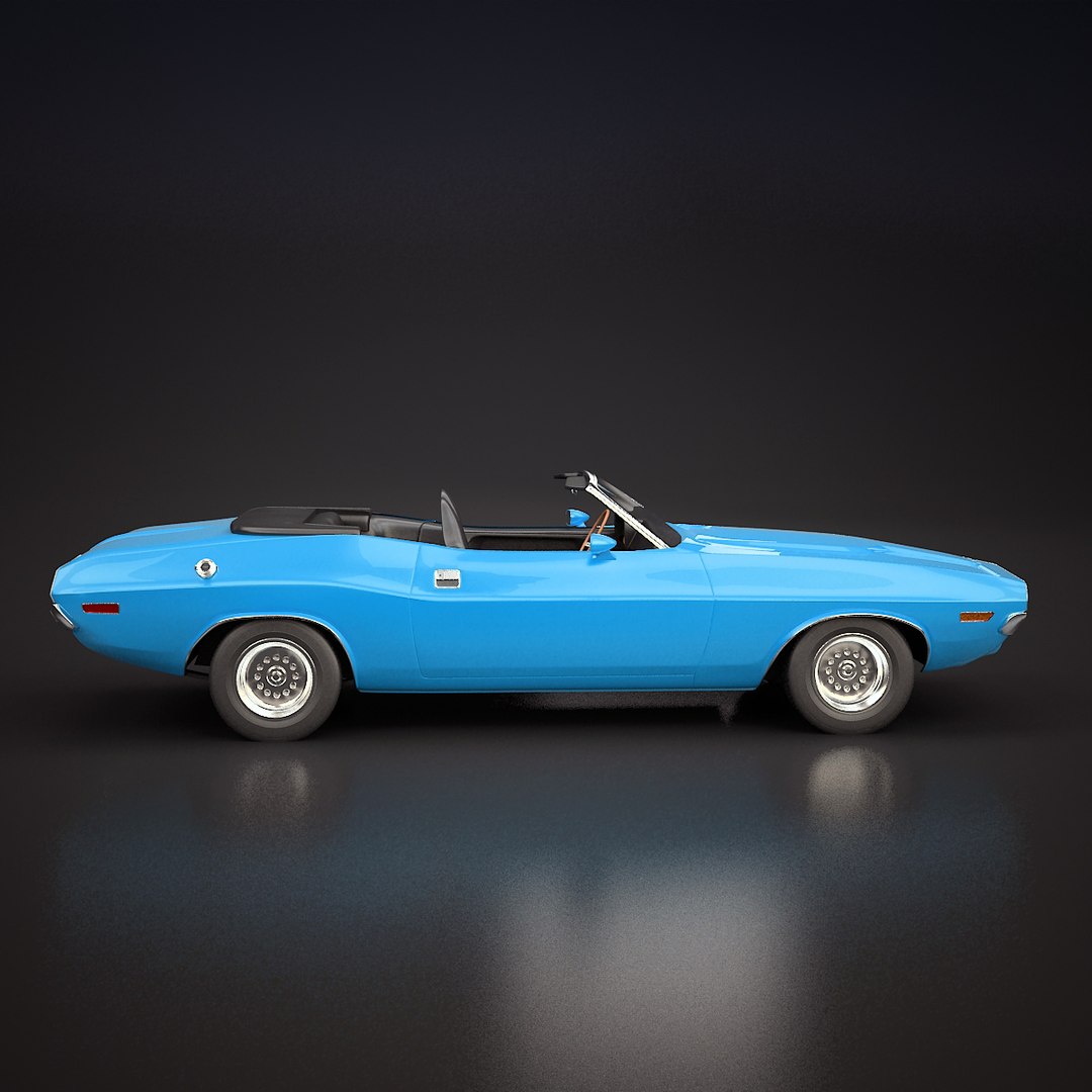 Dodge Challenger Convertible 3d Model