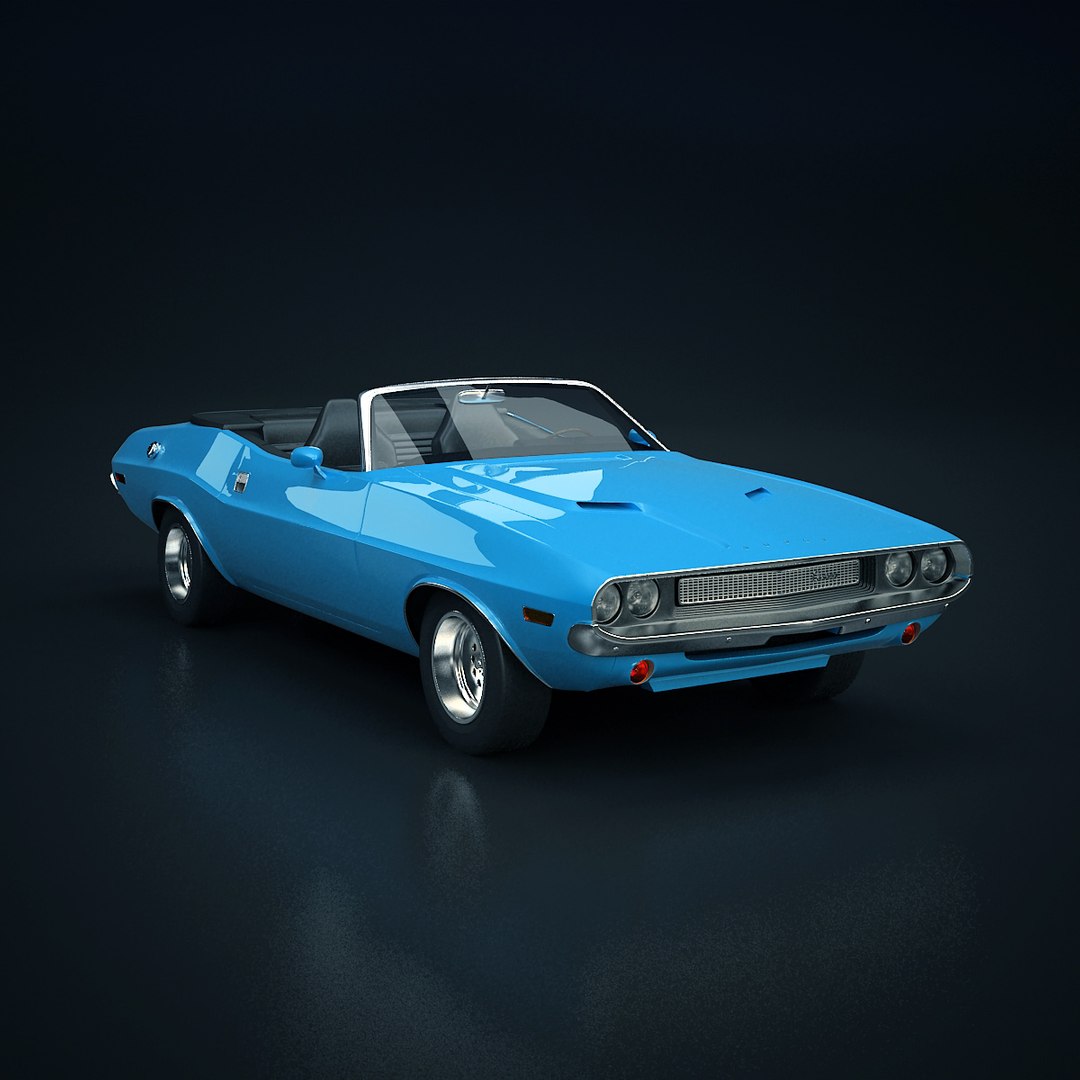 Dodge Challenger Convertible 3d Model