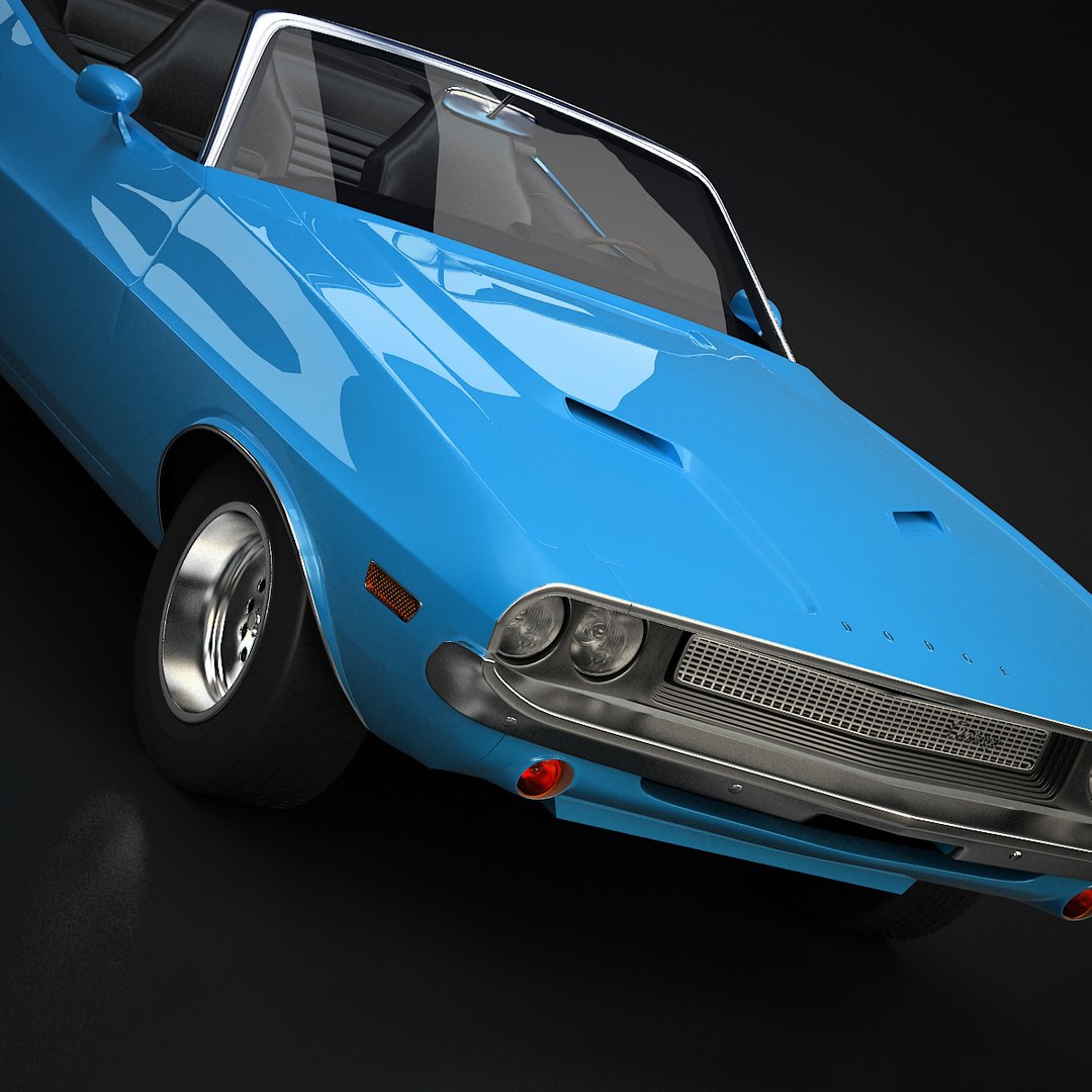 Dodge Challenger Convertible 3d Model