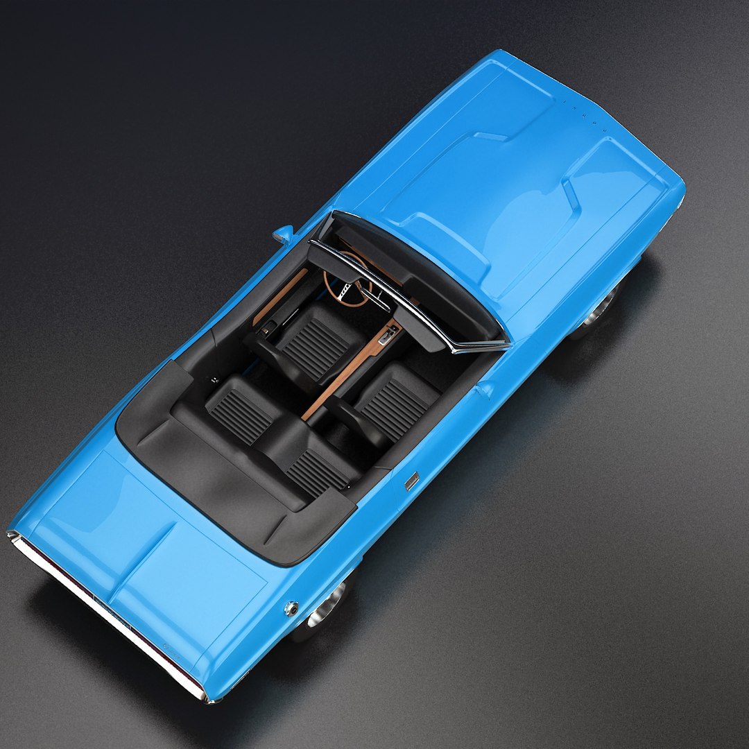Dodge Challenger Convertible 3d Model
