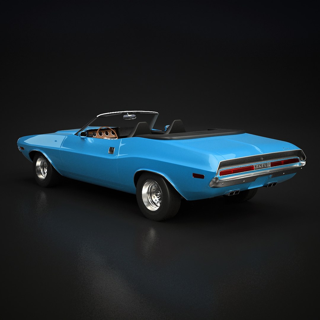 Dodge Challenger Convertible 3d Model