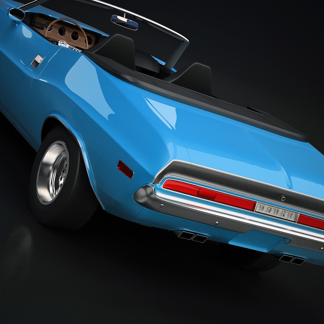 Dodge Challenger Convertible 3d Model
