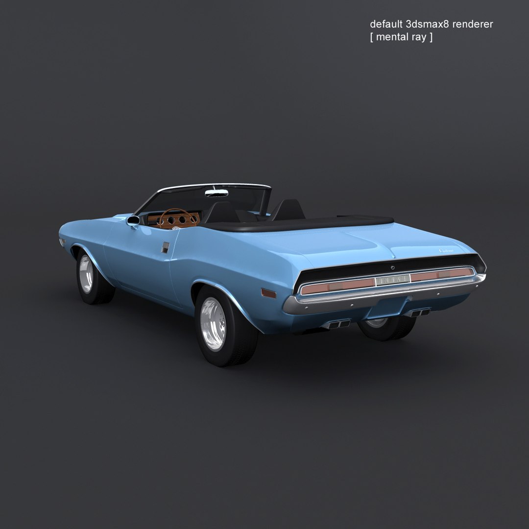Dodge Challenger Convertible 3d Model