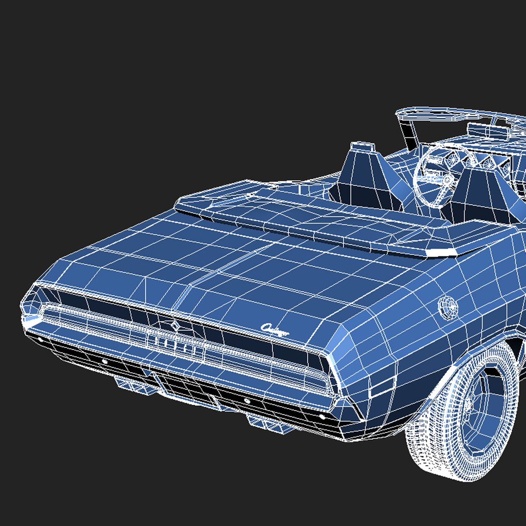 Dodge Challenger Convertible 3d Model