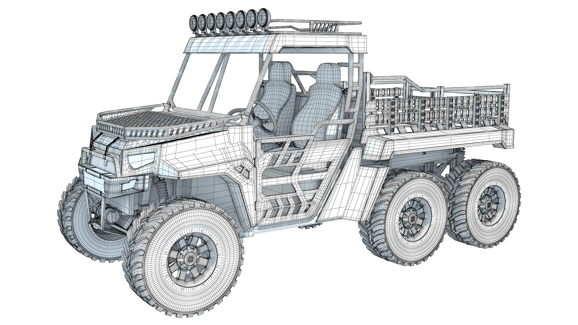 UTV Utility Terrain Vehicle 3D model - TurboSquid 1771231