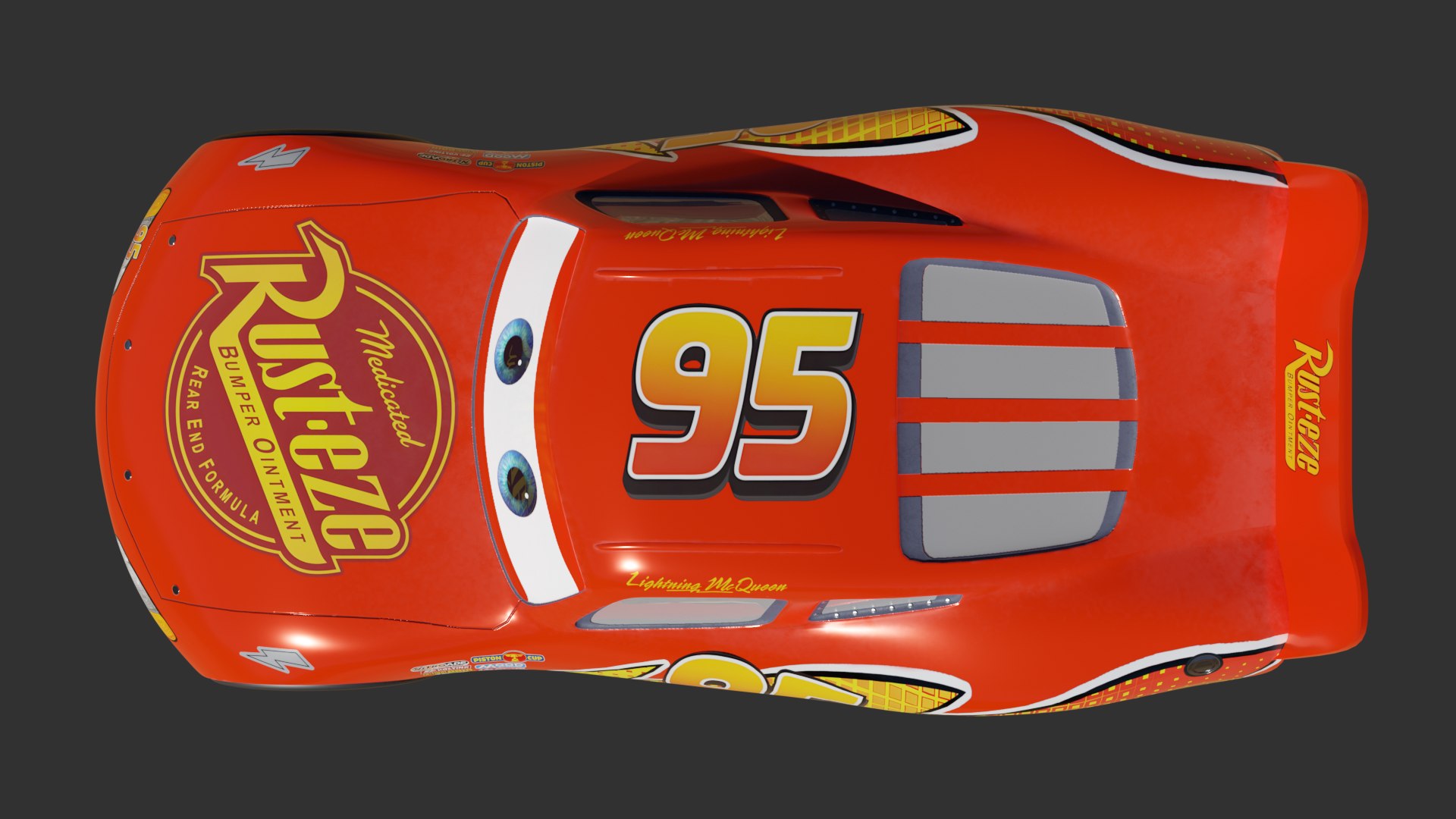 Lightning McQueen 3D Model - TurboSquid 2100121