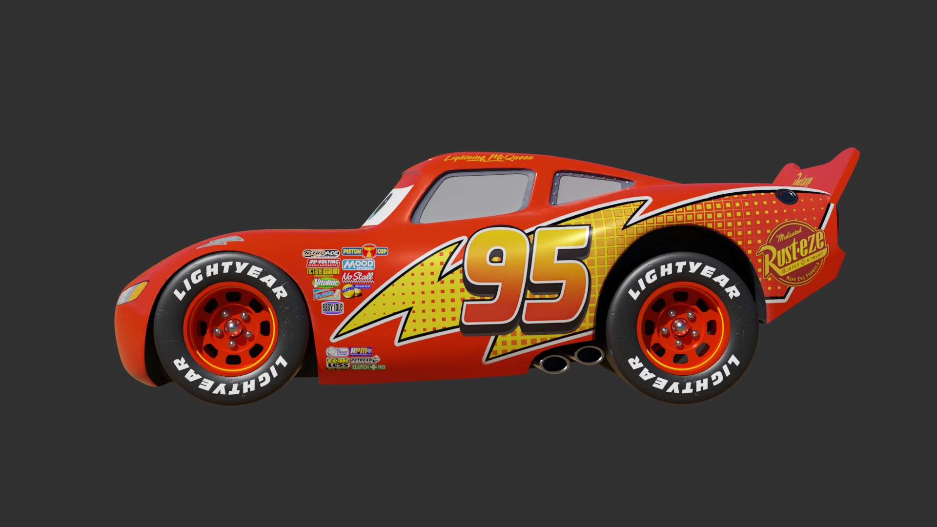Lightning McQueen 3D Model - TurboSquid 2100121
