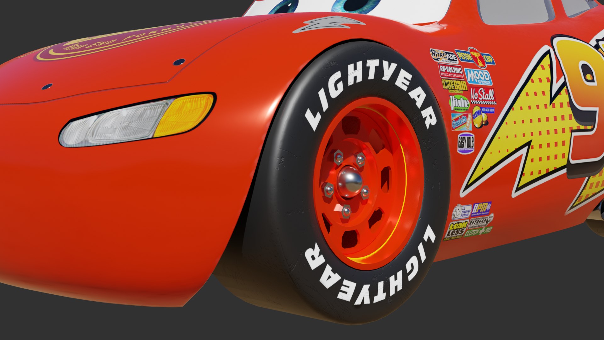 Lightning McQueen 3D Model - TurboSquid 2100121