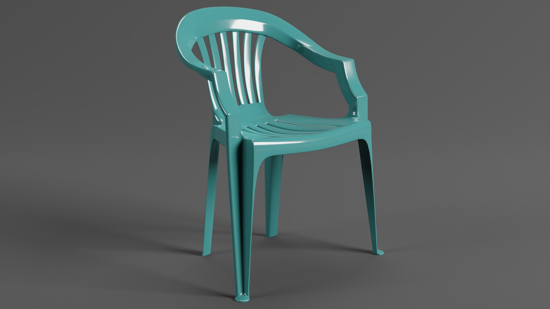 Green Plastic Chair Model - TurboSquid 1862238