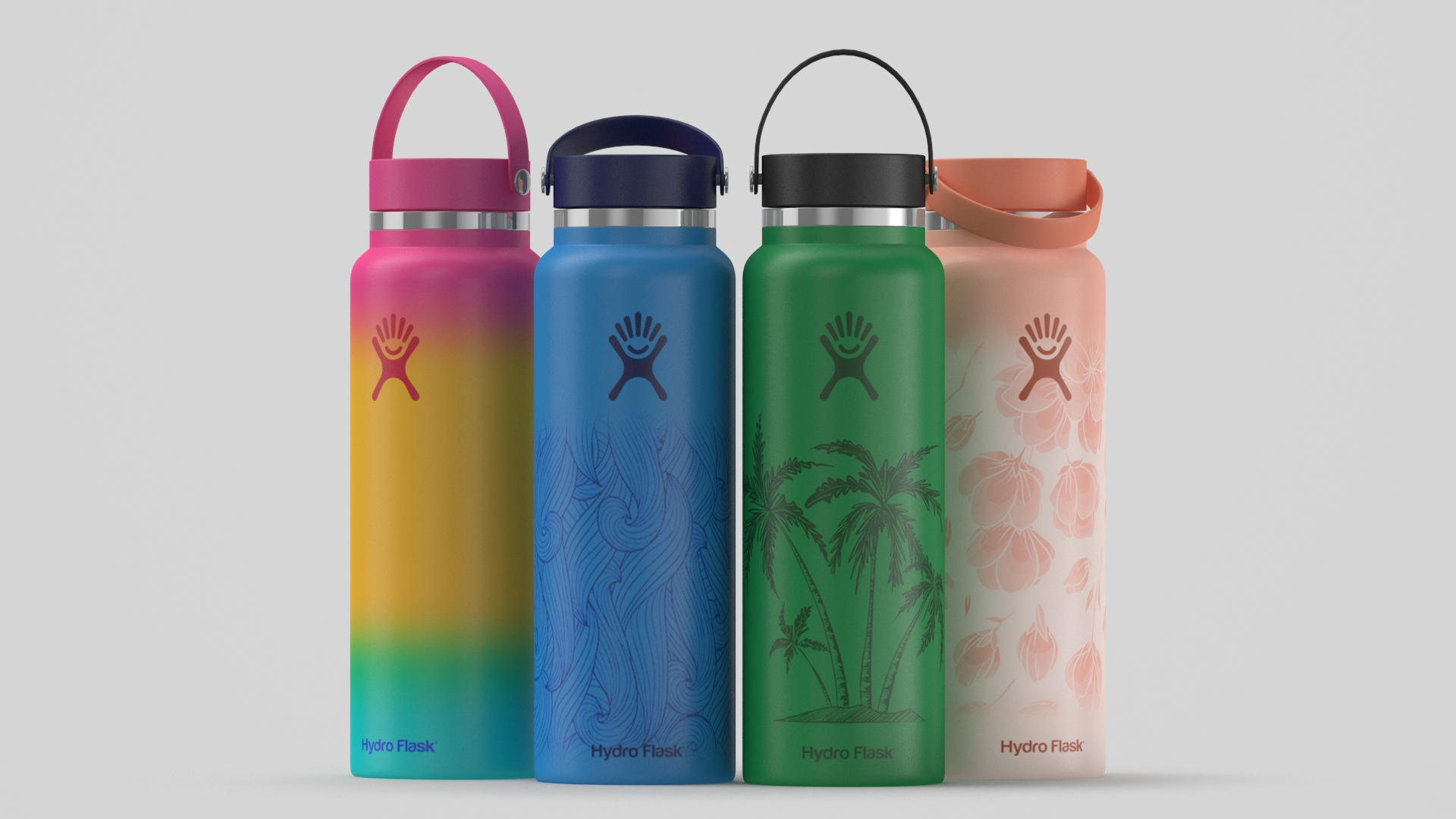 Hydro Flask Set 02 3D Model - TurboSquid 1561010