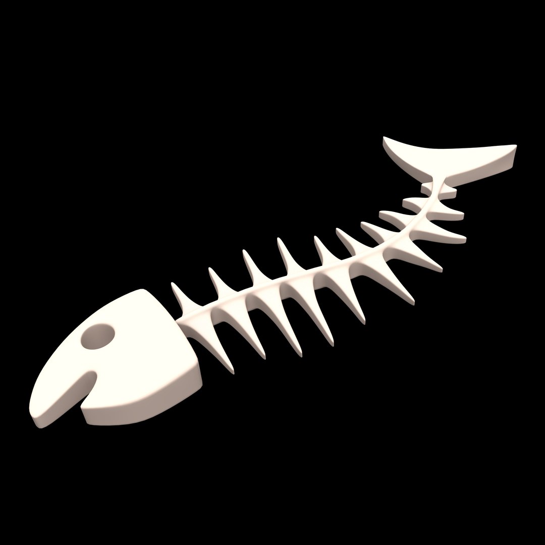 Fish Bone Cartoon 3D Model - TurboSquid 2026943
