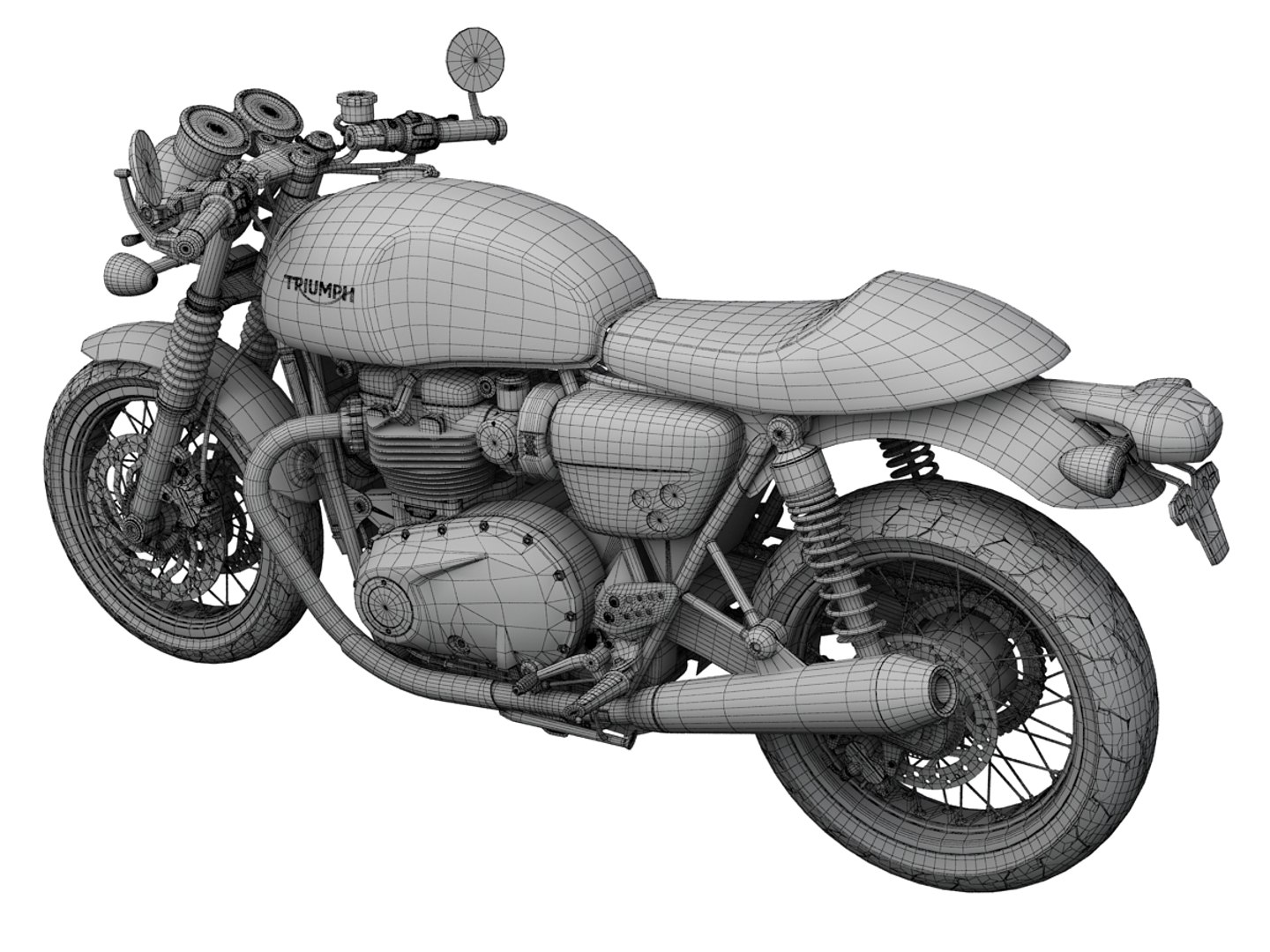 3d Model Triumph Thruxton 2016