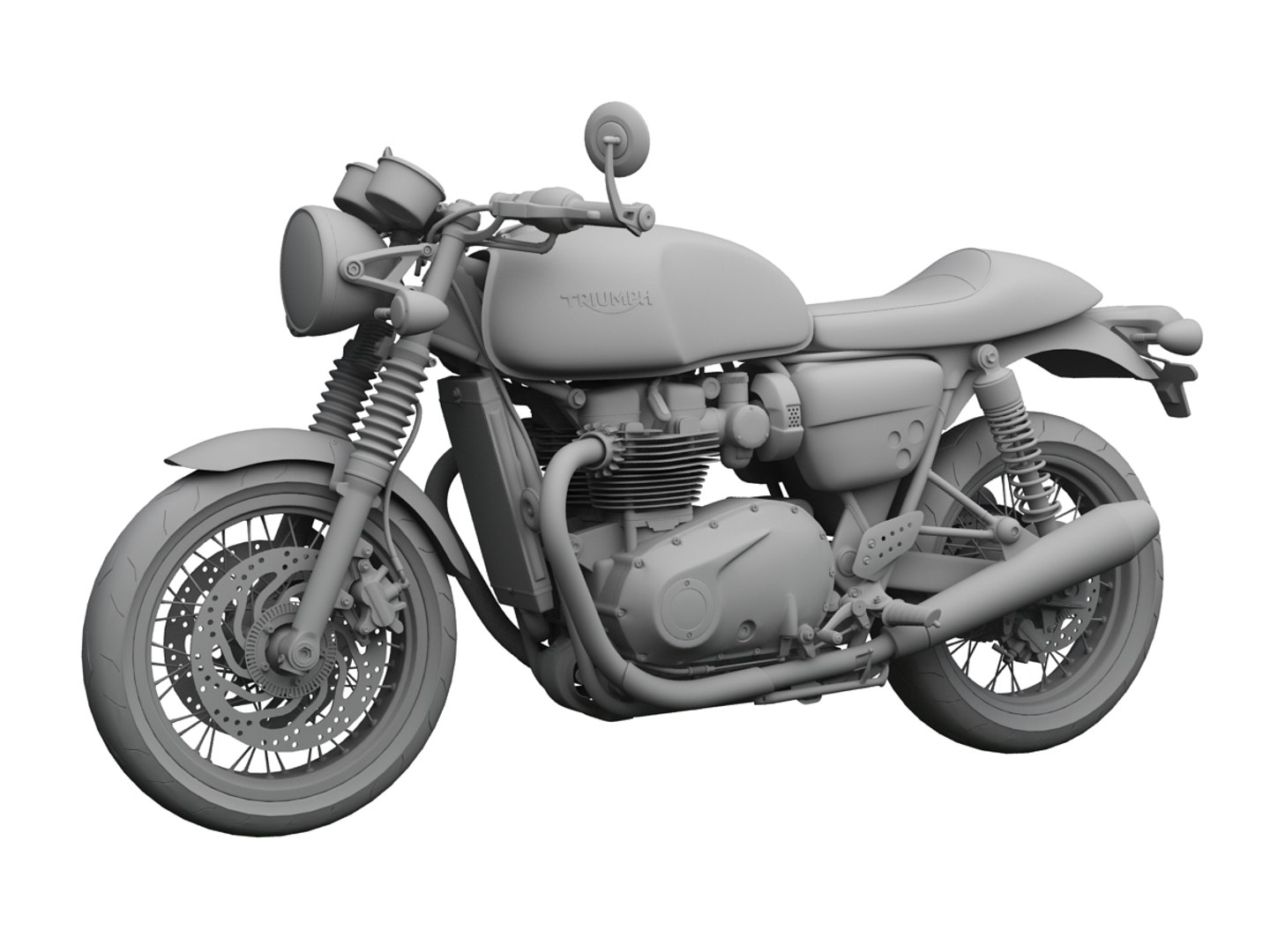 3d Model Triumph Thruxton 2016