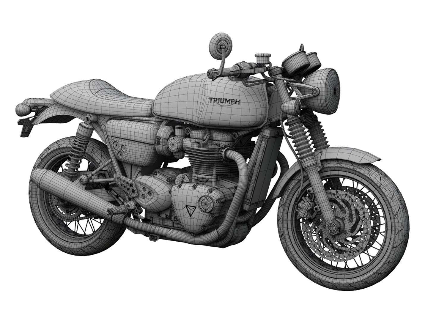 3d Model Triumph Thruxton 2016