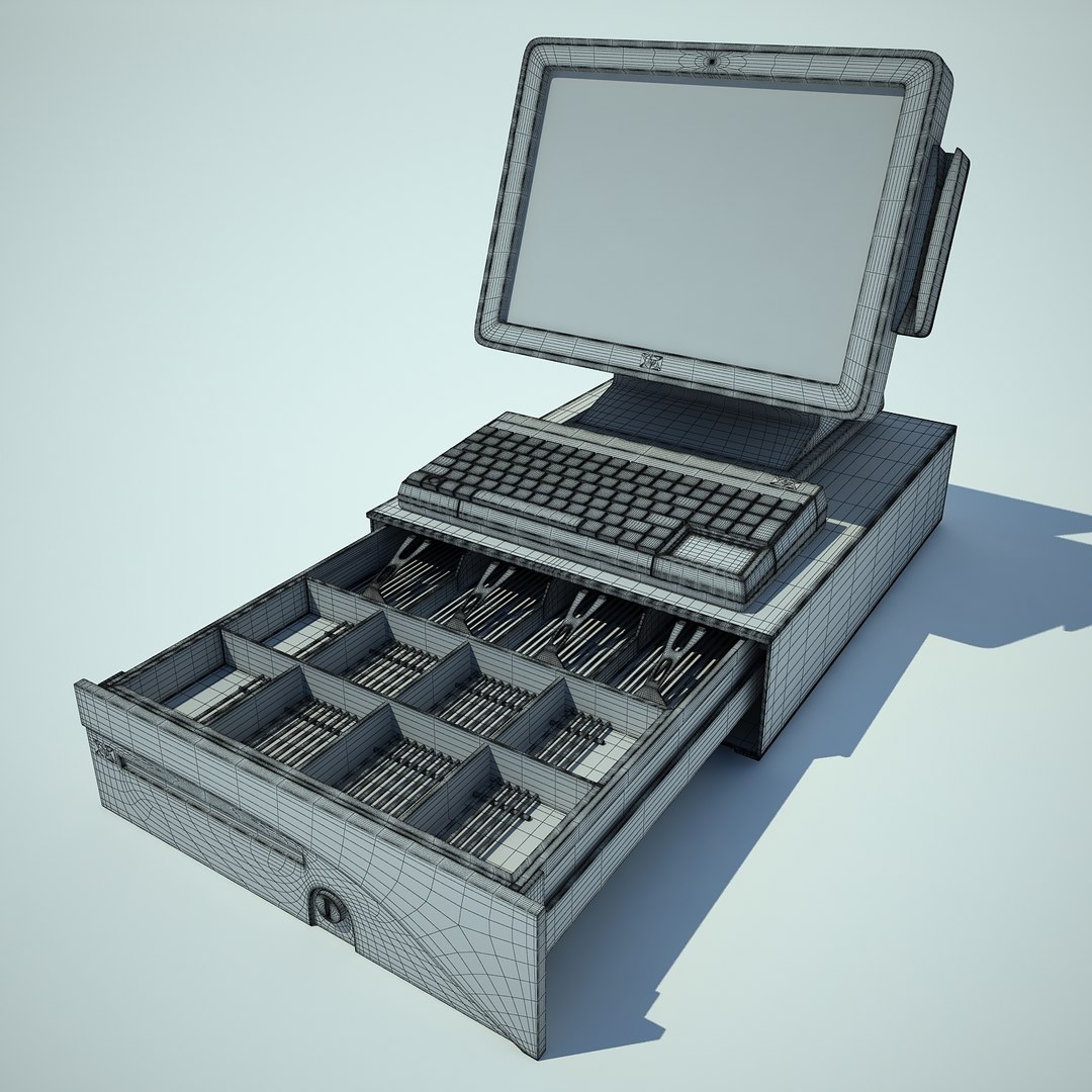 Cash Register 3d Max