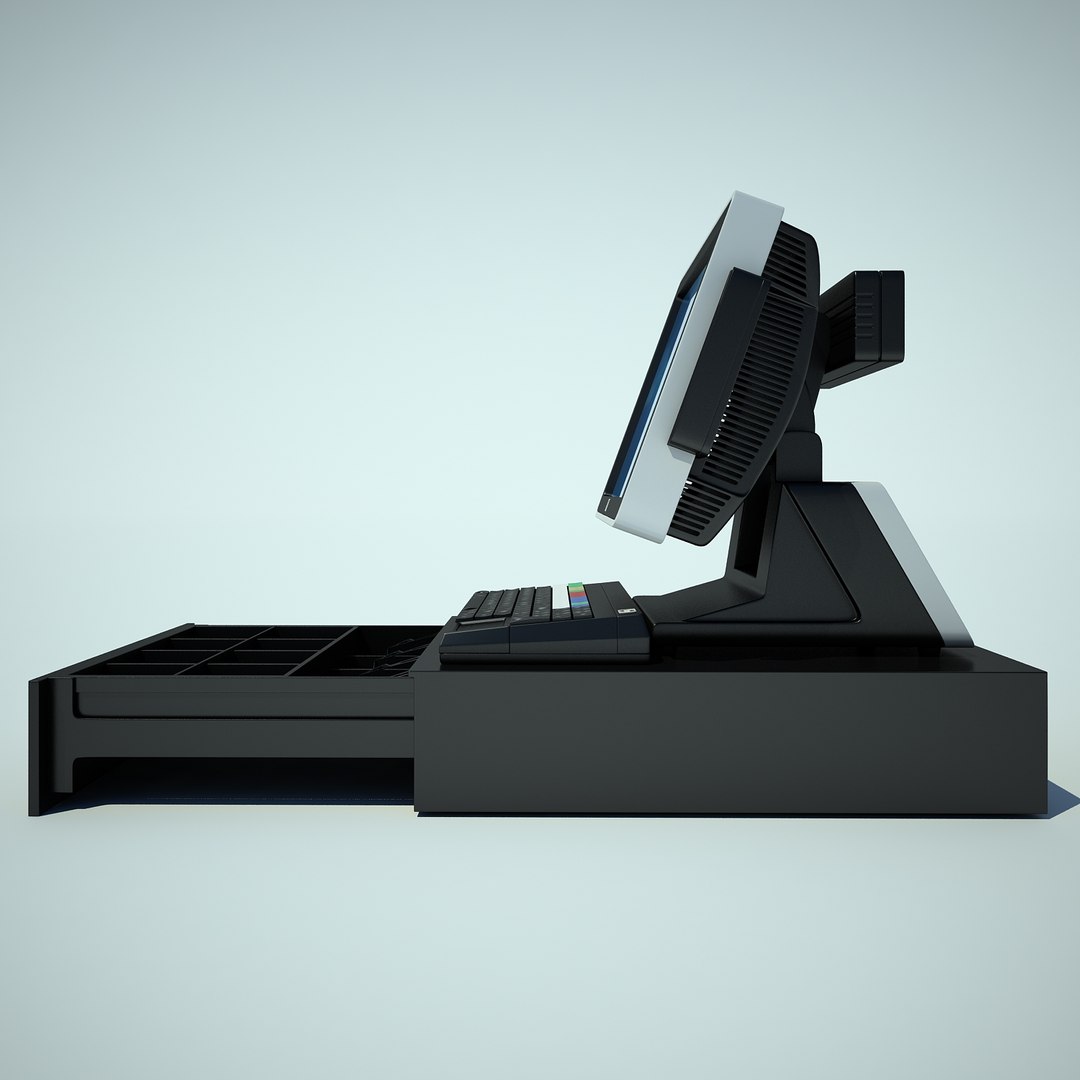 Cash Register 3d Max