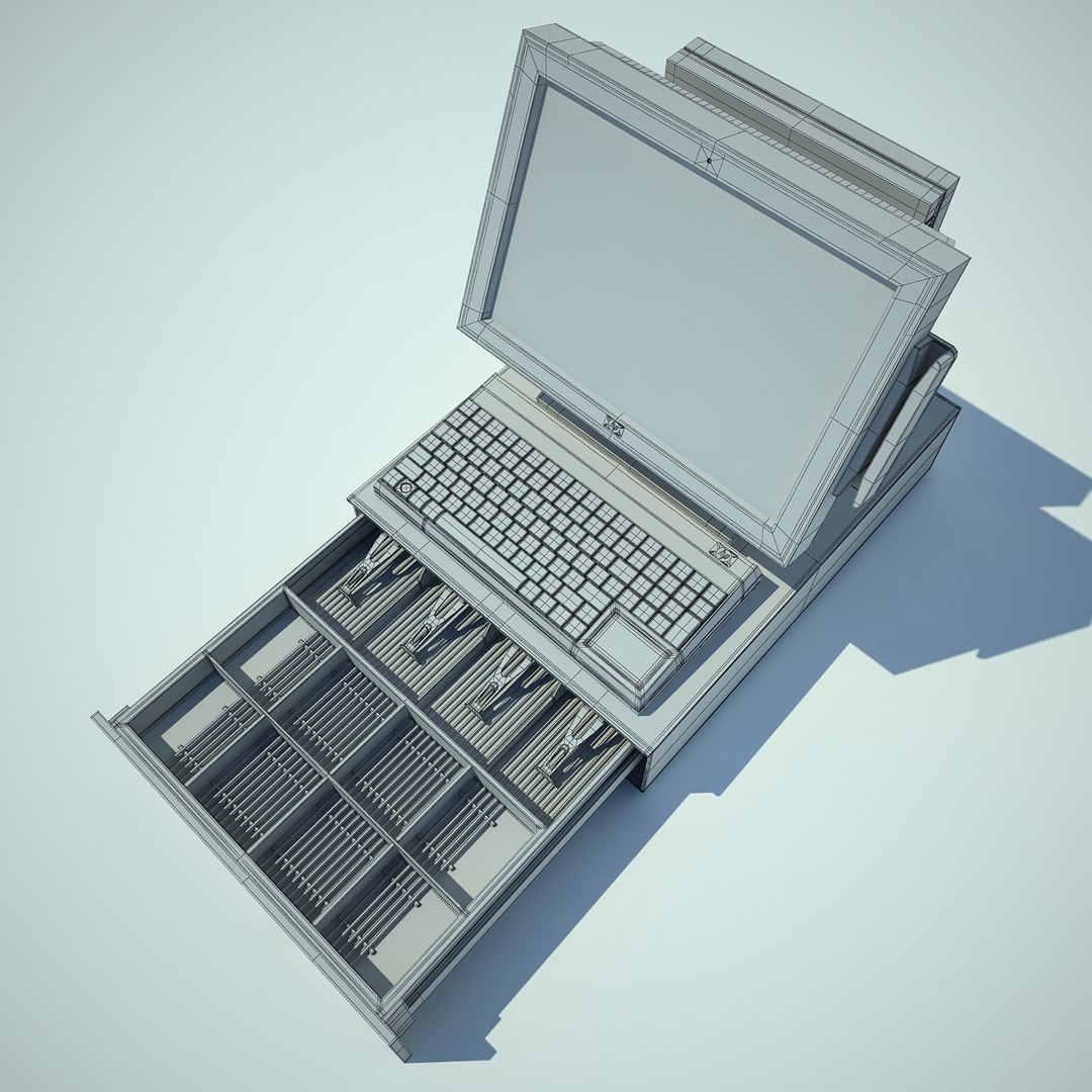 Cash Register 3d Max