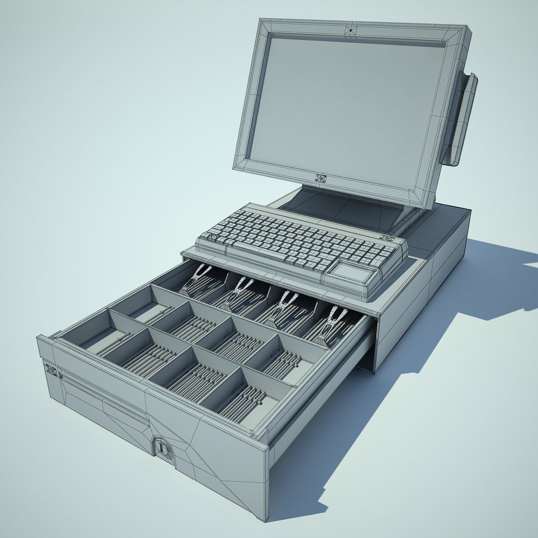 Cash Register 3d Max