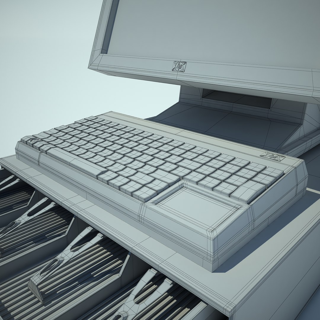 Cash Register 3d Max