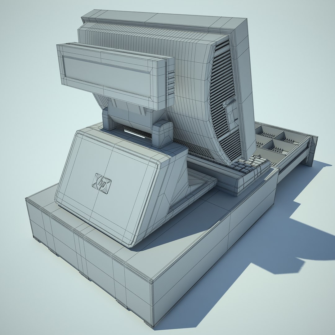 Cash Register 3d Max