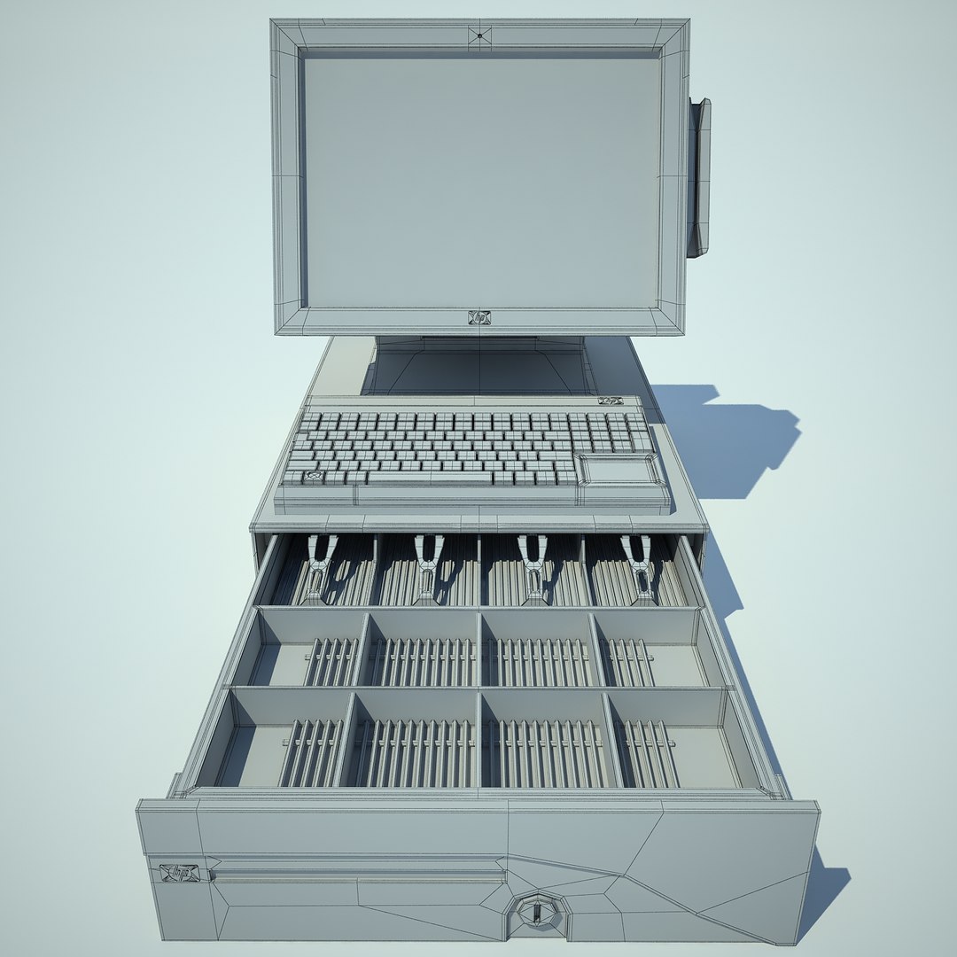 Cash Register 3d Max