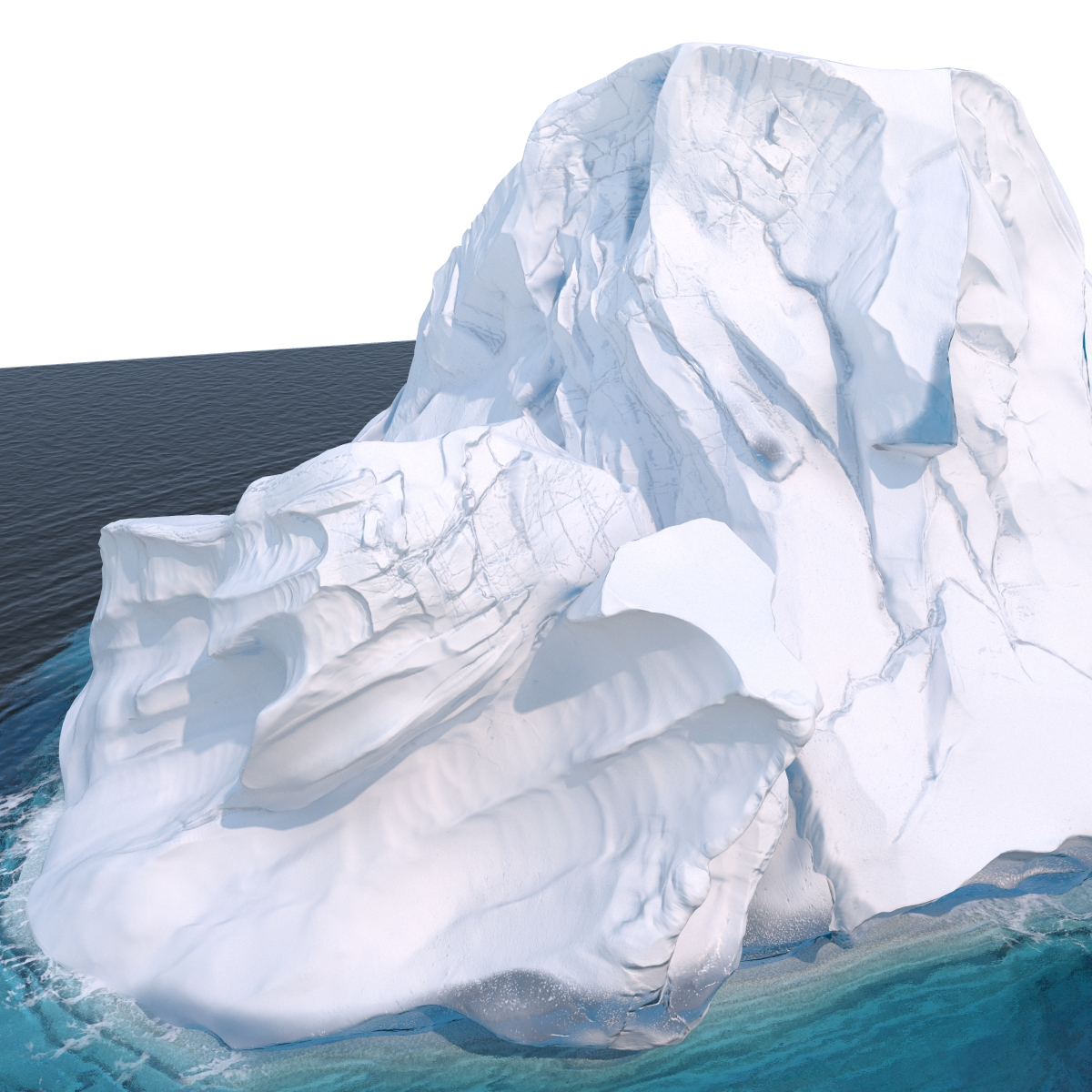 3d iceberg berg ice