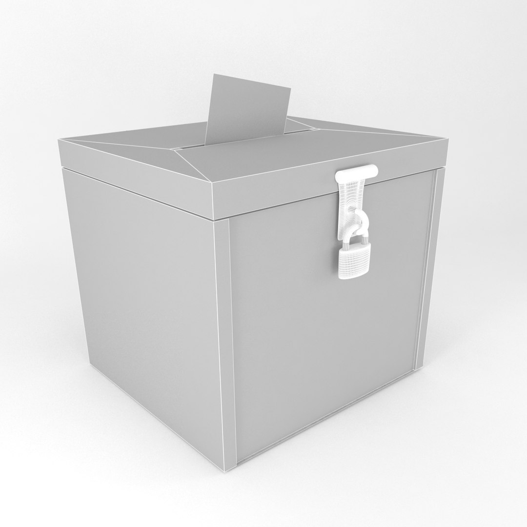 3D Ballot Box Usa Model - TurboSquid 1595878