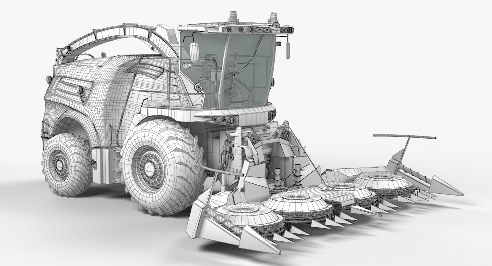 Forage harvester 3D model - TurboSquid 1351474
