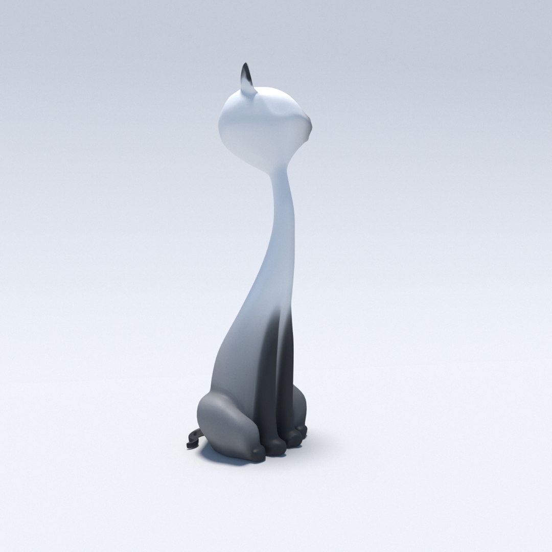 Cat Siamese 3D Model - TurboSquid 1306361