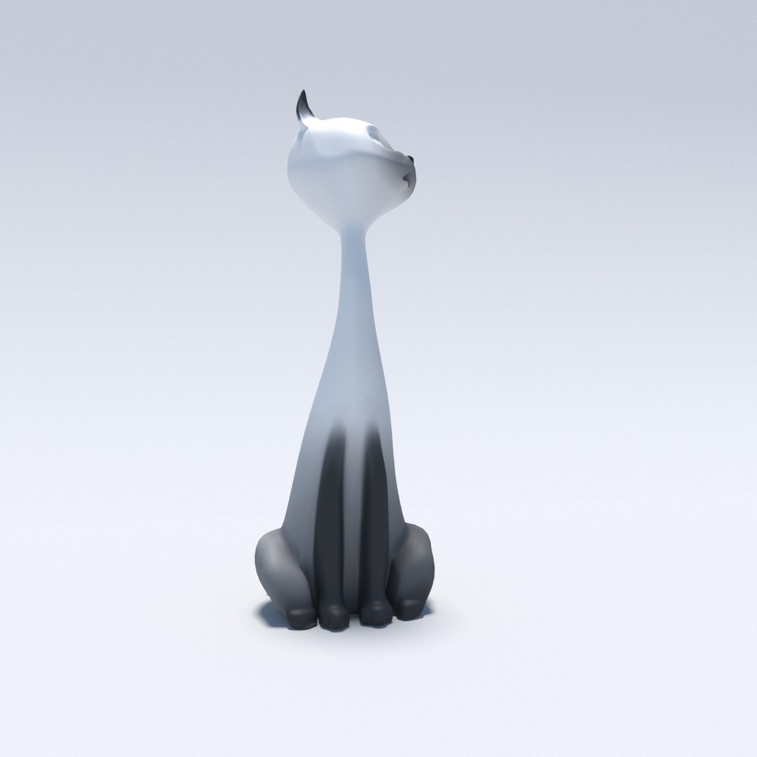 Cat Siamese 3D Model - TurboSquid 1306361