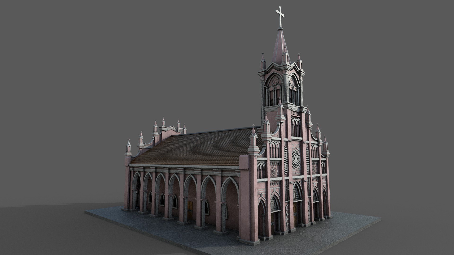 Church Da Nang Cathedral Model - TurboSquid 1911291