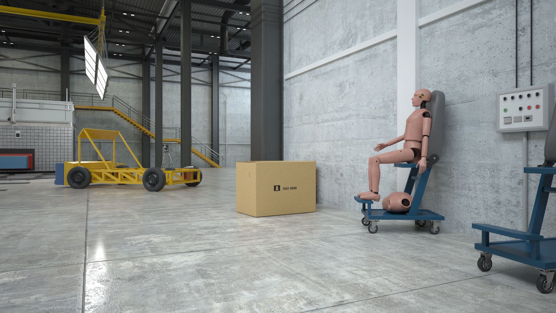 Crash Test Laboratory Model - TurboSquid 1510012