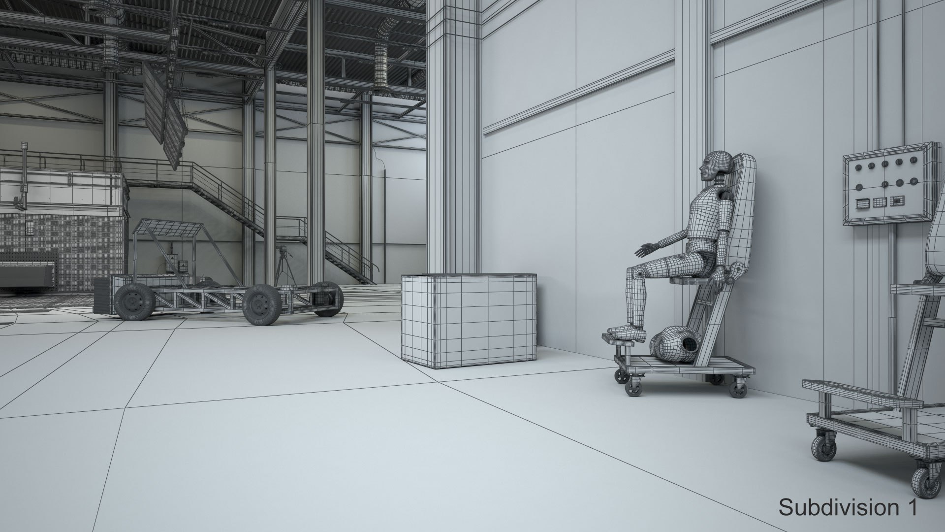 Crash Test Laboratory Model - TurboSquid 1510012