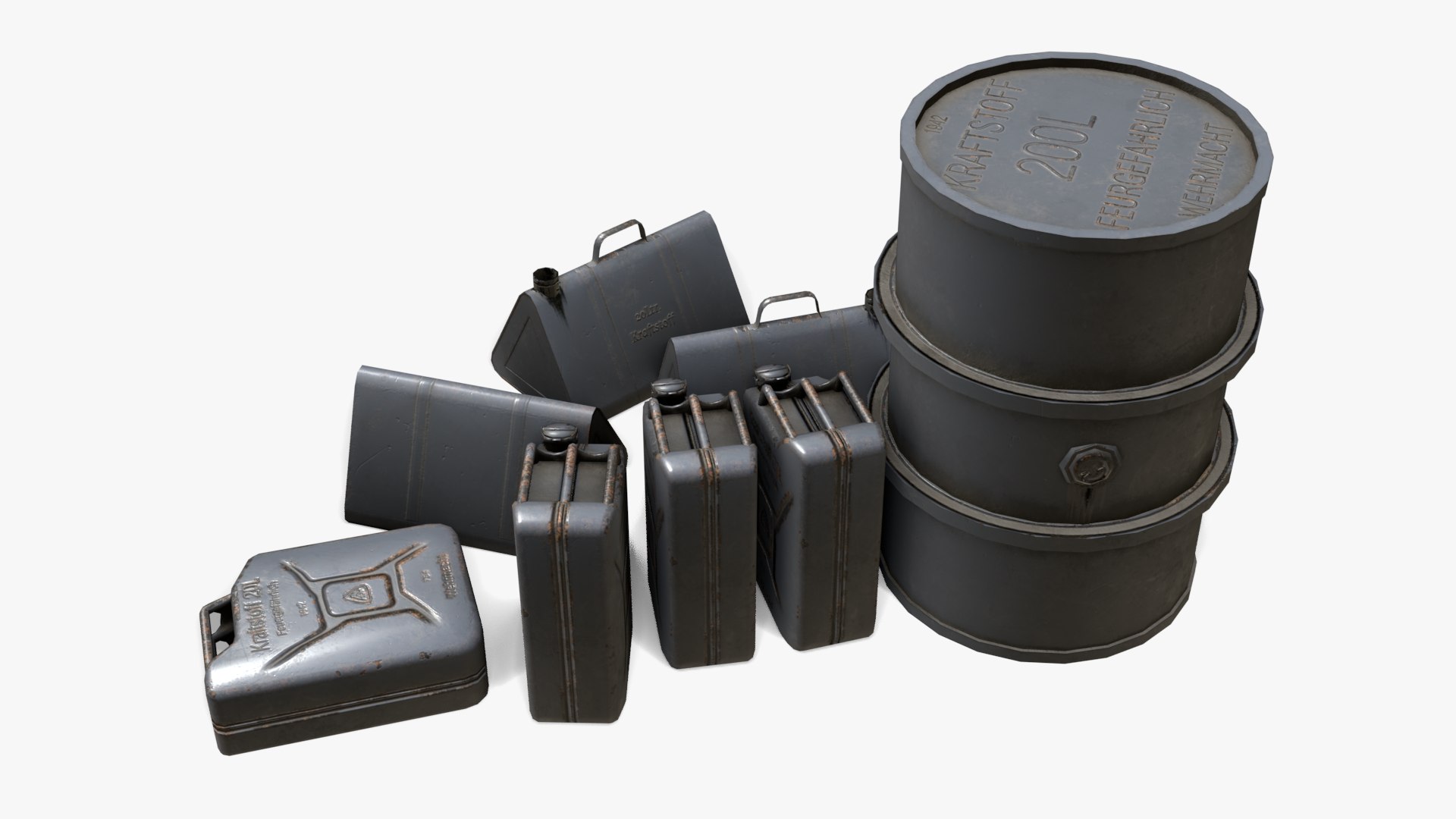 Ww2 German Assets Liquid 3D Model - TurboSquid 1467524